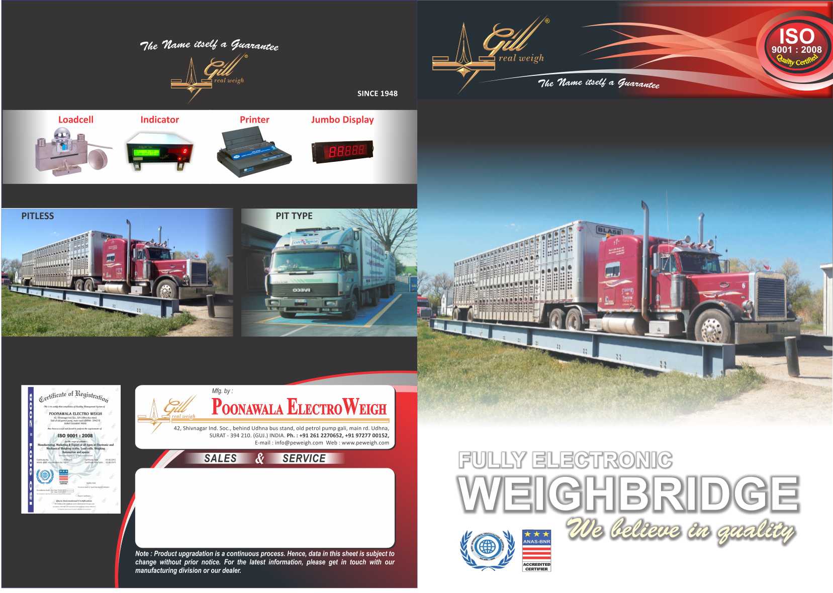 Electronic Weighbridge mobile type - Electronic Weighing Scales ...